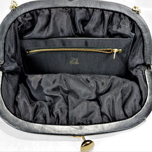 DOFAN | Bags | Vintage French Black Leather Dofan Leather Handbag ...